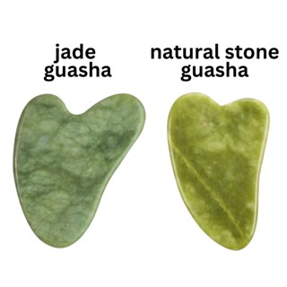 Natural Gua Sha Stone Scraper For Face Neck Facial Massager Quartz Jade ...