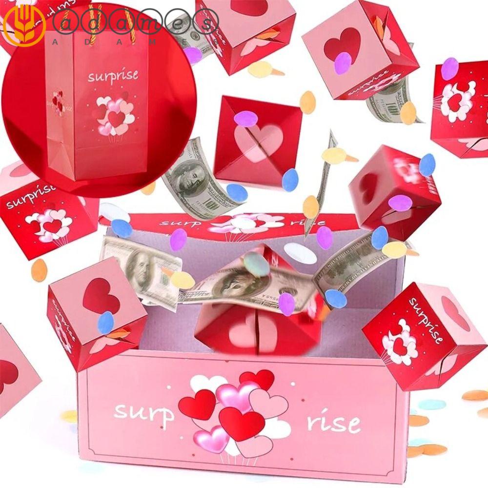 ADAMES Surprise Bounce Box, DIY Folding Red Envelope Bouncing Box, Gift ...