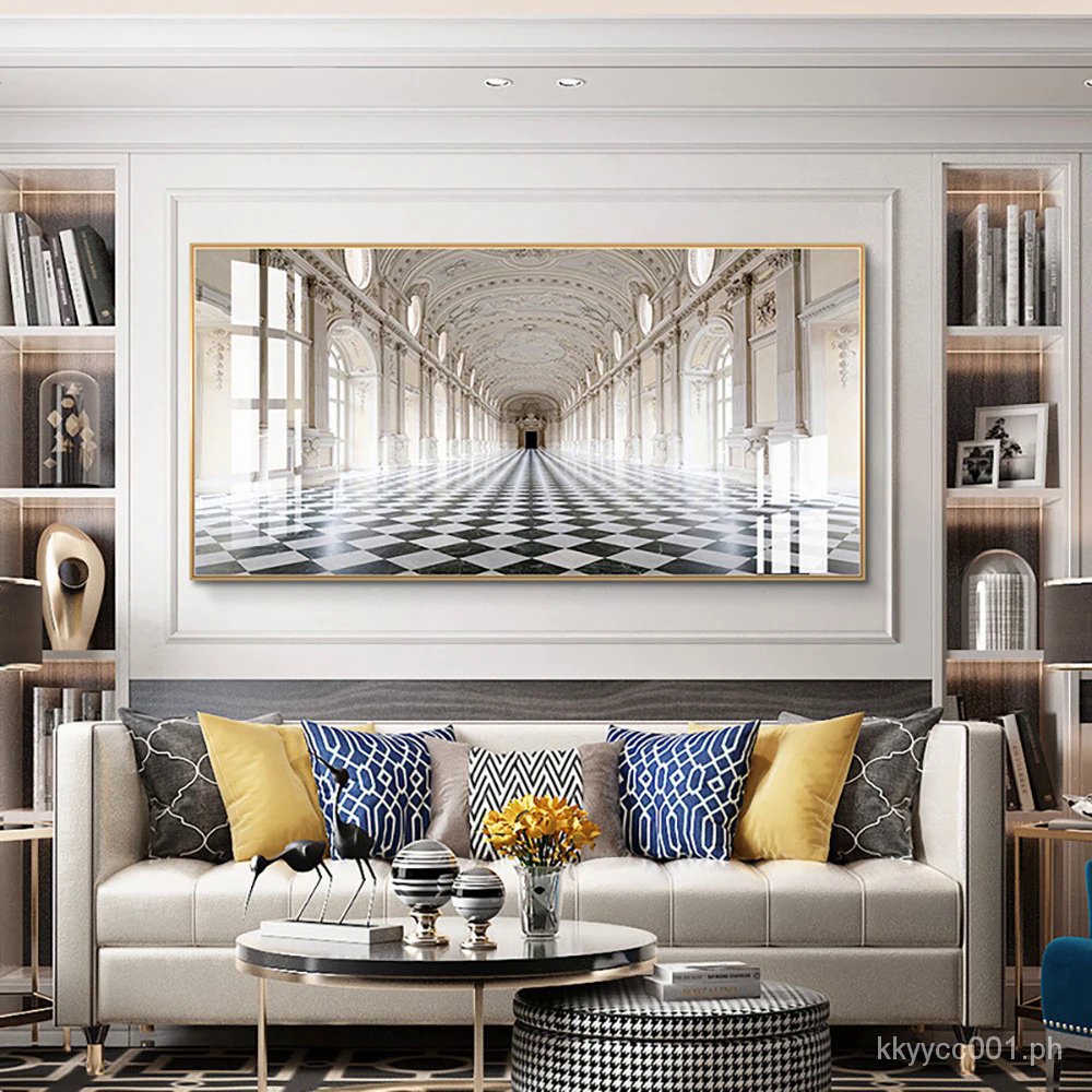 Modern Luxury Building Art Poster Minimalist Roman Architectural Canvas ...