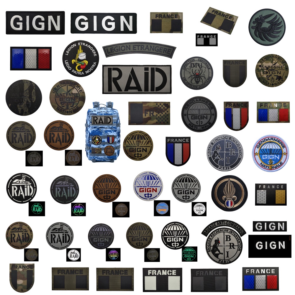 Velcro Patch Outdoor R6 Rainbow No. 6 IR Armband GIGN French Tactical ...