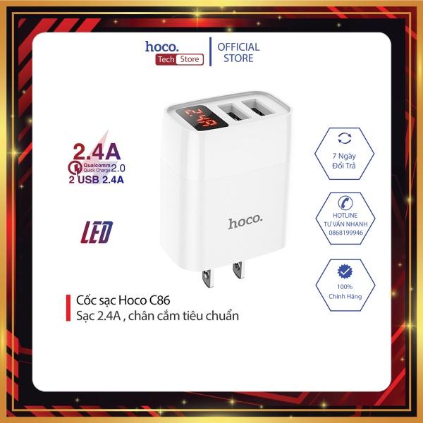 Hoco C86 Charger With Load 2.4A, 2 usb Ports With led Power Load ...