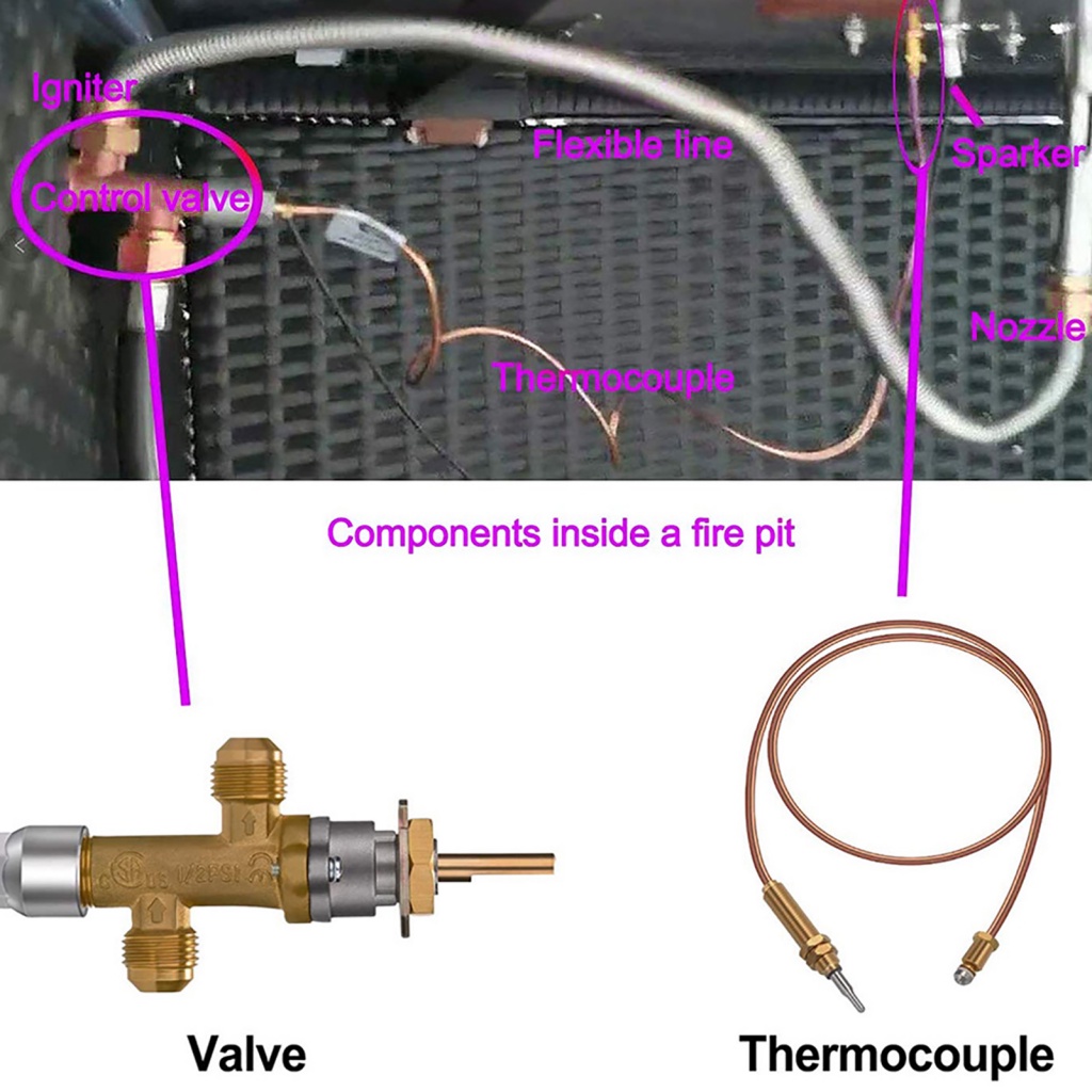 DU| Heater Valve Kit Solid Brass Heater Pit Replacement Valve ...