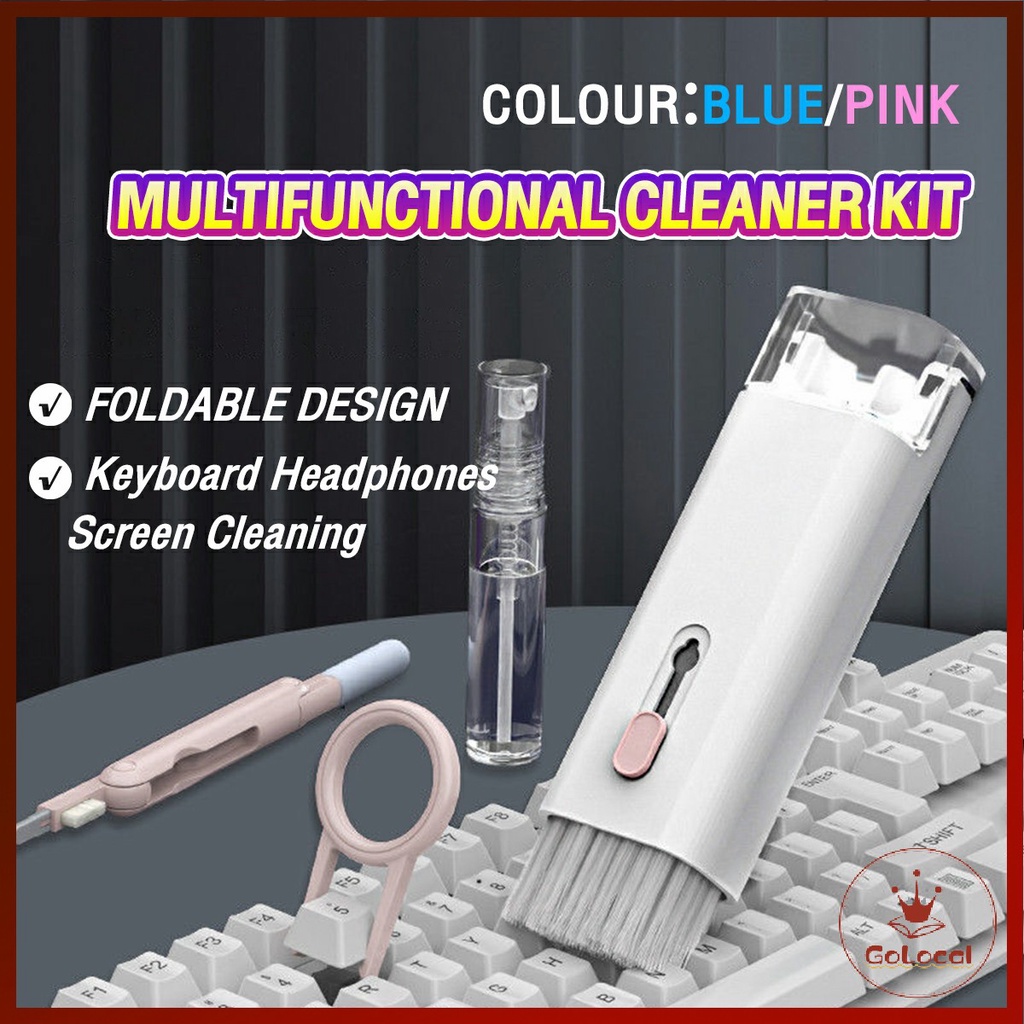 GoLocal Computer Keyboard Cleaner Brush Kit Earphone Cleaning Pen ...