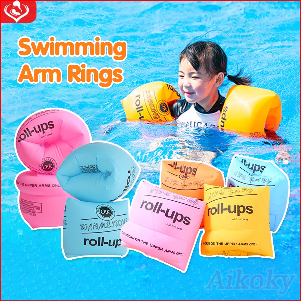 Aikoky Inflatable Swimming Arm Sleeves For Kids Swimming Floater Arm ...