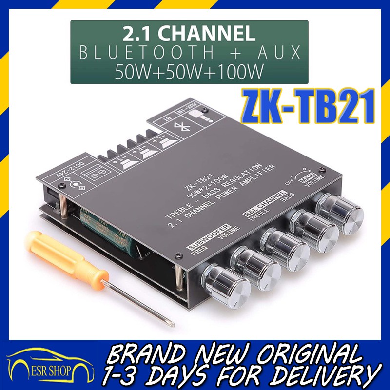 (COD) ZK-TB21 Bluetooth 5.0 Subwoofer Amplifier Board 50WX2+100W 2.1 ...