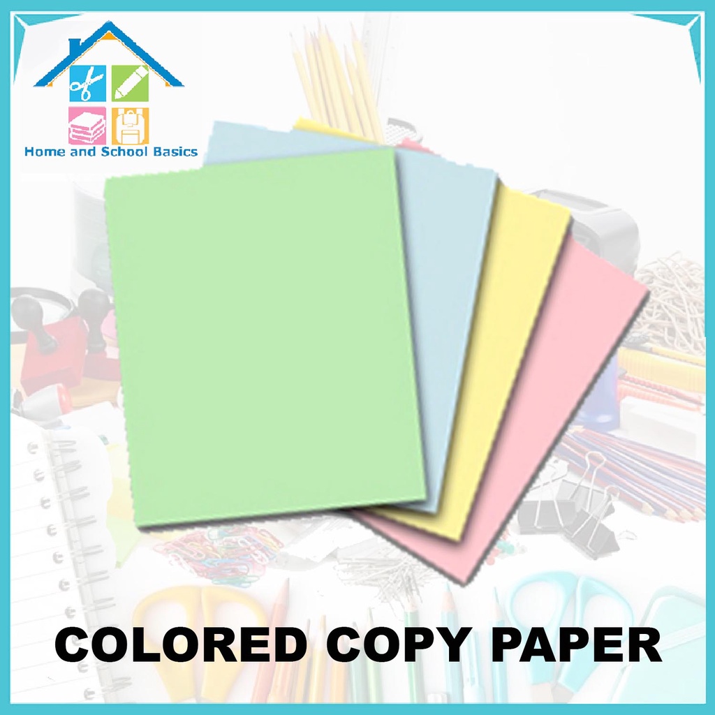 Colored Copy Paper / In 10's, 20's, 50's PACK / SOLD per PACK | Shopee ...