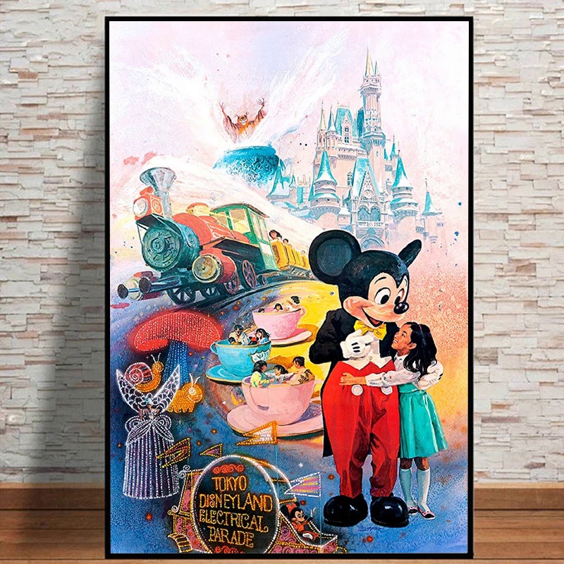 Tokyo Disneyland 5th Anniversary Poster Japan Disney Magic Kingdom ...