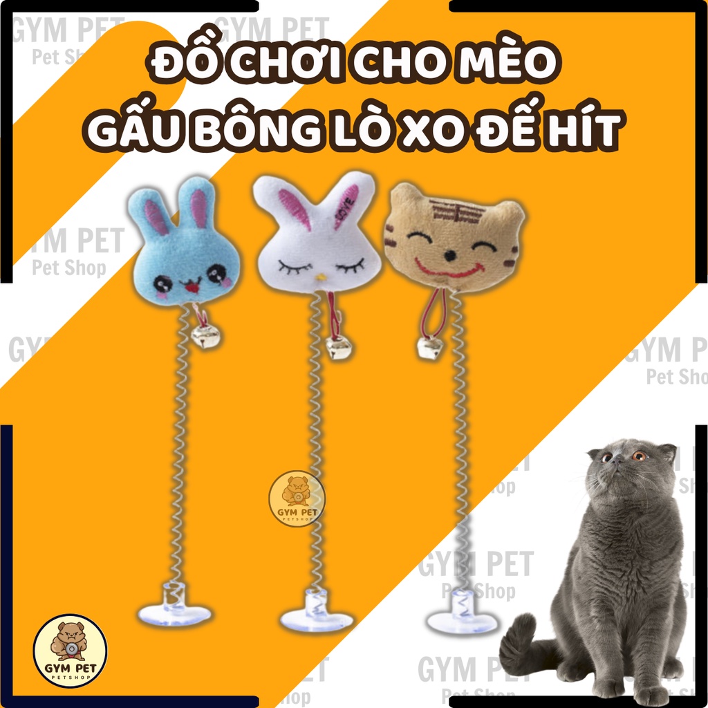 XO Spring-loaded teddy bear toy for dogs and cats for fun entertainment ...