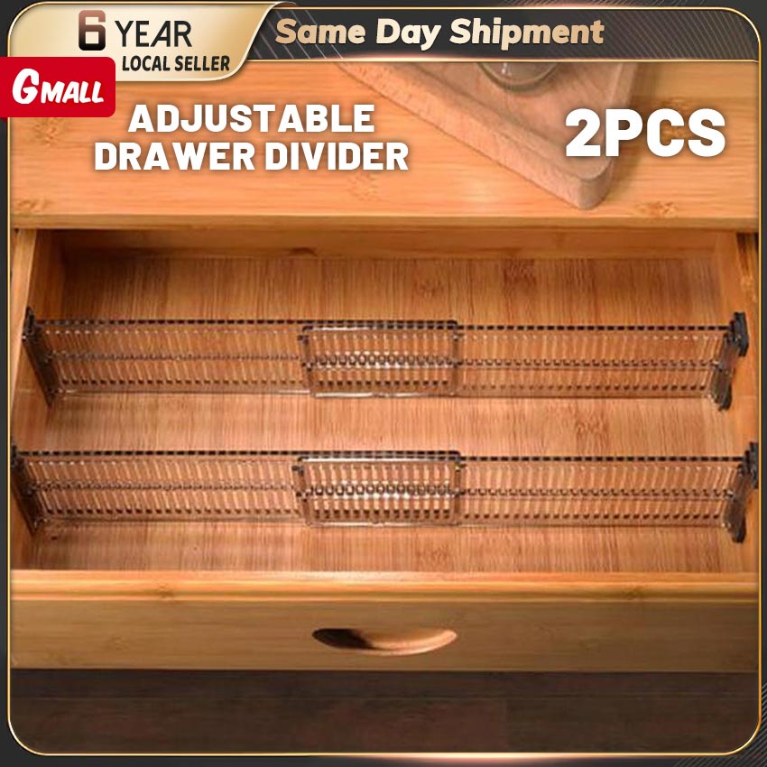 【Fast Delivery】 2PCS Drawer Divider Adjustable Telescopic Board ...