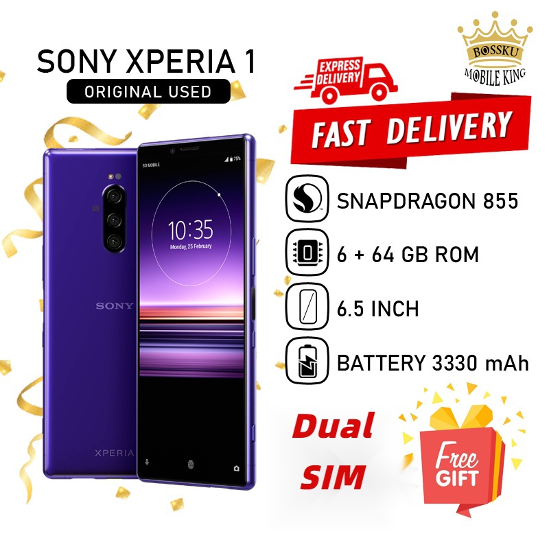 【In stock】sony Xperia 1 | 6GB RAM + 128GB | Snapdragon 855 | 6.5 "inch ...