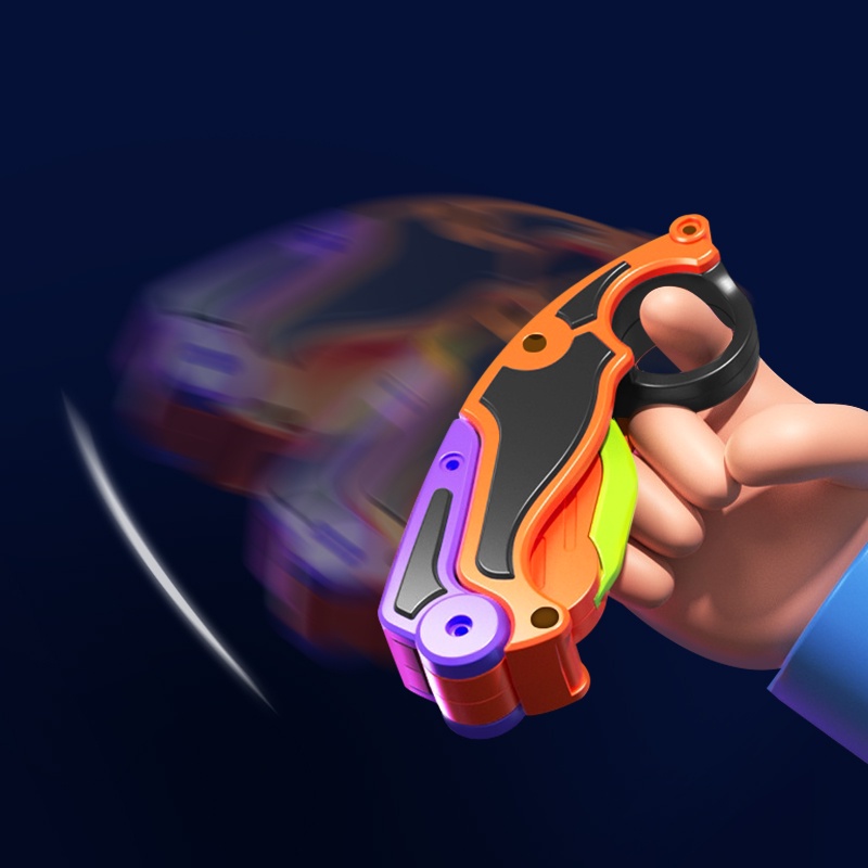 Gravity Collapsible Magnetic Claw Knife Radish Family 3d Butterfly ...