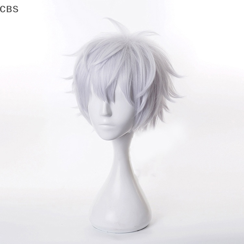 CBS Anime Jujutsu Kaisen Gojo Satoru Cosplay Wigs Short Hair Wigs For ...