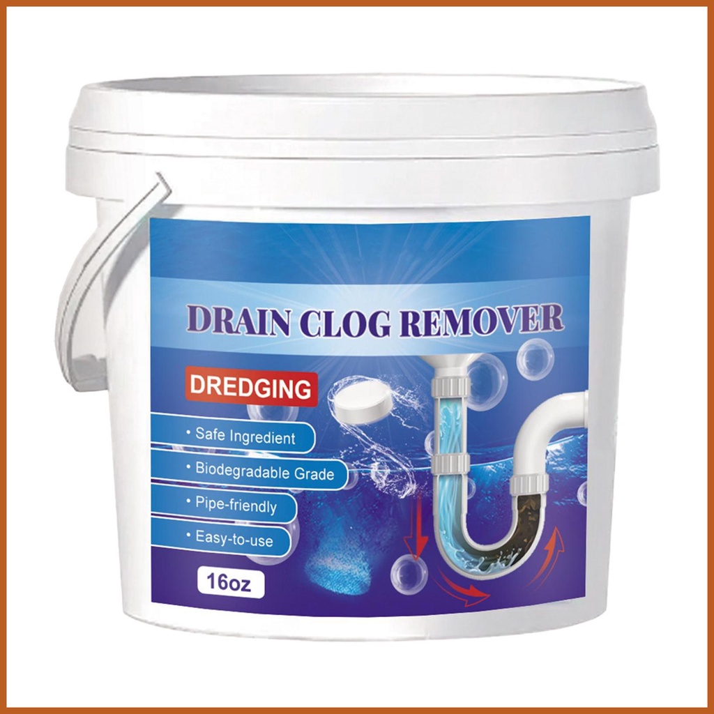 Drain Clog Tablets 20PCS Powerful Sink Drain Cleaner Hair Clog ...