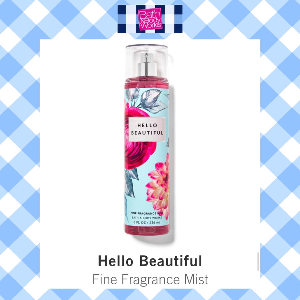 Bath & Body Works HELLO BEAUTIFUL Fine Fragrance Mist | Shopee Philippines