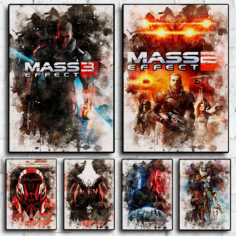 Mass Effect 3 Hot Shooting Action Game Wall decor poster Home Room ...