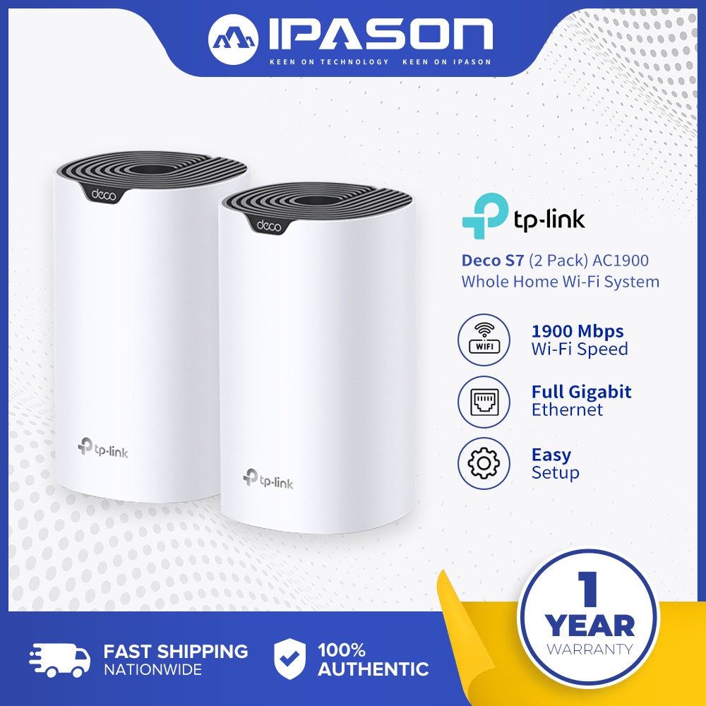 ♞TP-Link Deco S7 AC1900 Whole Home Mesh Wi-Fi System (2-pack) | Shopee ...