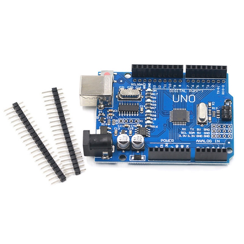 ATmega328P UNO R3 development board with straight pins and USB cable ...