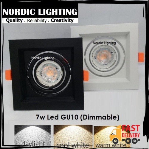 Single Eyeball Casing Dimmable 7w Led Bulb GU10 Lamp Holder Led Bulb ...