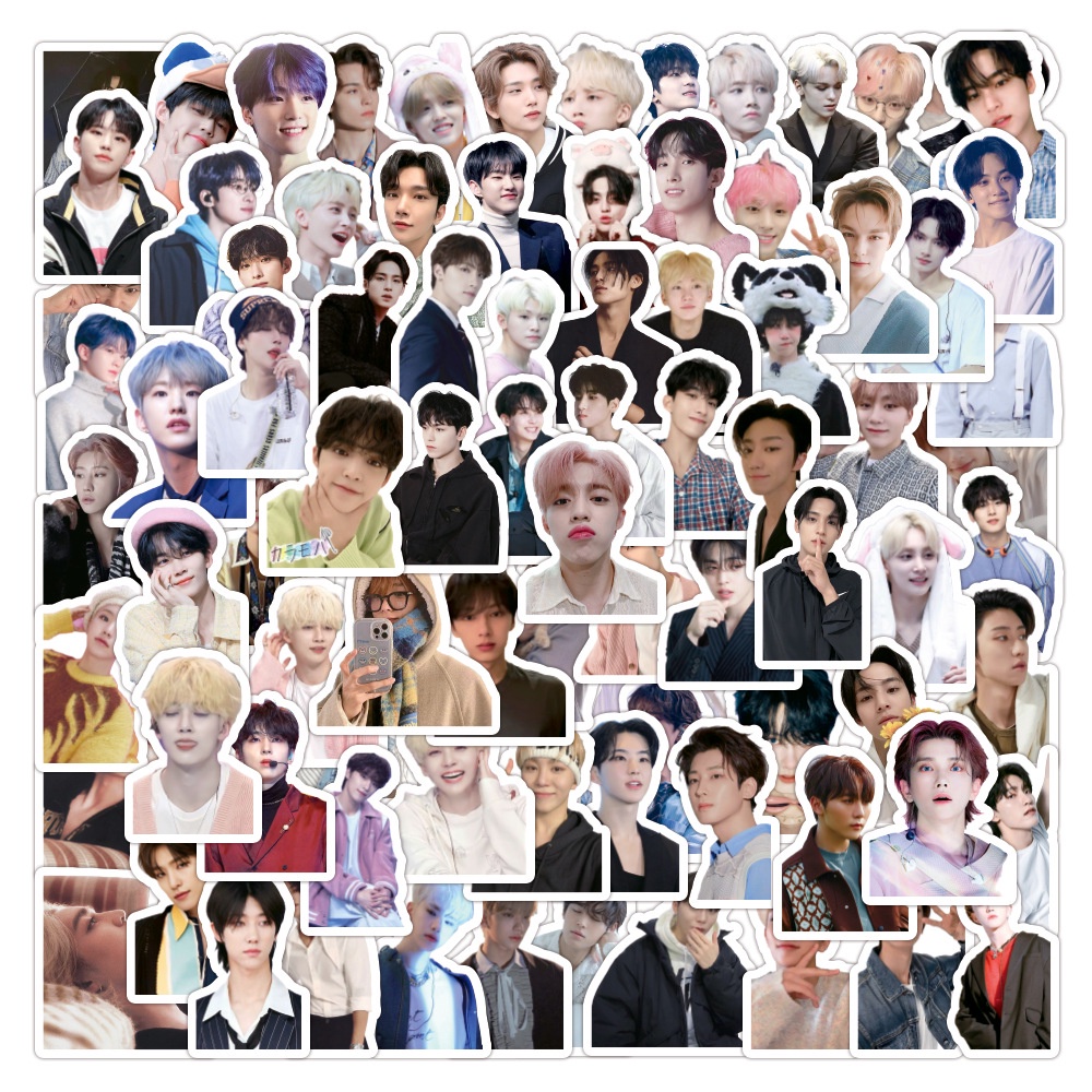 200 Sheets Korean Boys Group Seventeen Stickers Cute Food Avatar for ...
