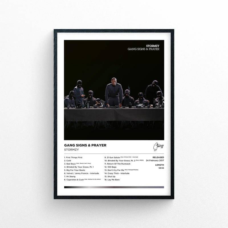 Stormzy - Gang Signs & Prayer Unframed Poster Print | Polaroid Style ...