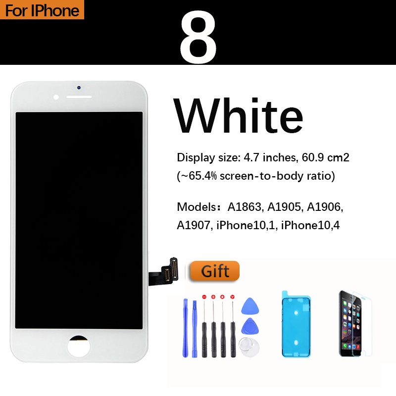LCD Display For iPhone 5 5C 5S SE 6 6S 7 8 Plus Touch Screen Replacement For iphone 7G 7P 8G 8 ...