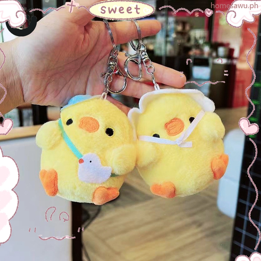 Cute Little Chicken Teddy Bear Keychain for A Cheap Korean-style ...
