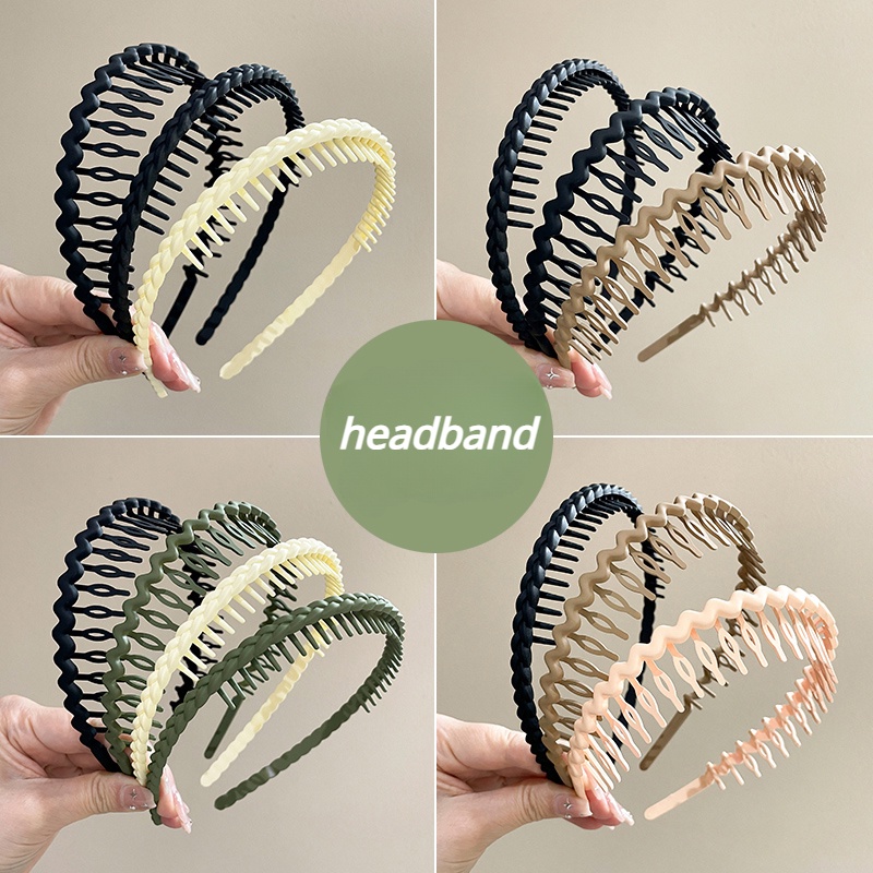 1-4 Pcs Korean Fashion Simple Acrylic Headbands for Women | Shopee ...