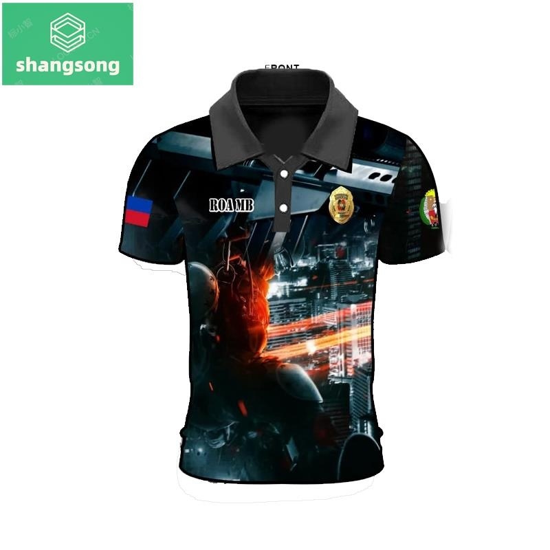 SECURITY OFFICER GUARD DEFENDER High Quality Full Sublimation Polo ...