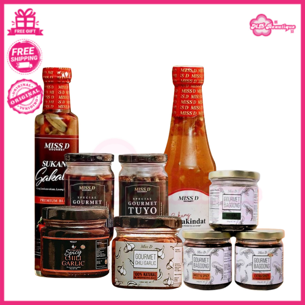 MISS D Gourmet Bagoong | Chili Garlic | Tuyo |Suka Sakalam Pinakindat ...