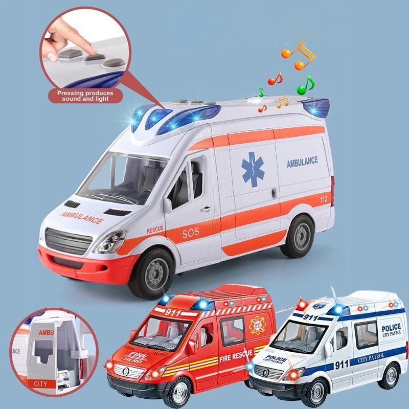 Big Rescue Toy Car Children Simulation Ambulance Car Toy Including ...