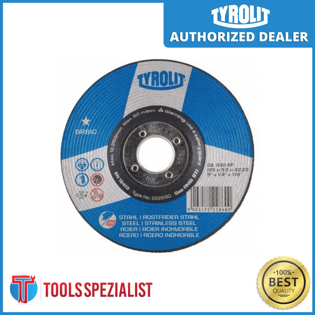 TYROLIT BASIC GRINDING DISC STEEL 7" | Shopee Philippines