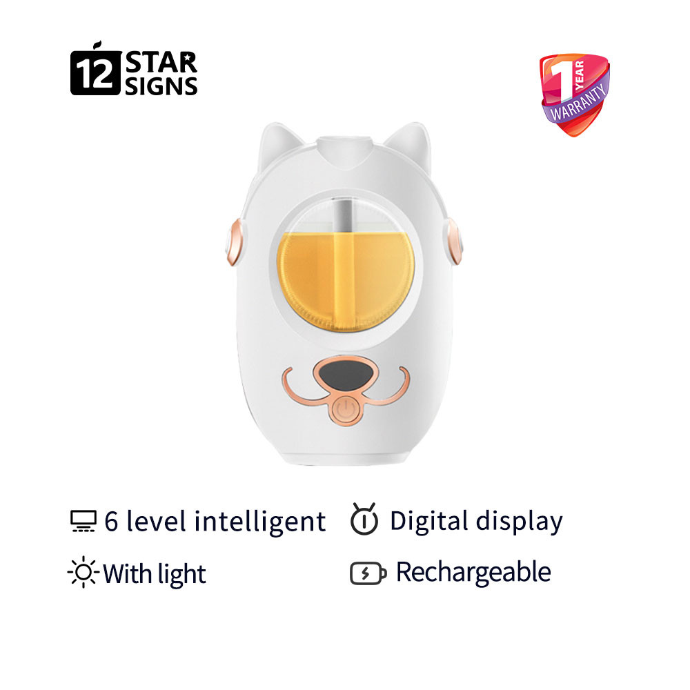 Auravapor Aromatherapy Diffuser Rechargeable Fragrance Cat Ears Machine ...