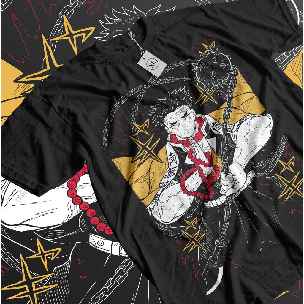 Gyomei Himejima T-Shirt Stone Hashira Horror Anime Pillar Demon Slayer ...