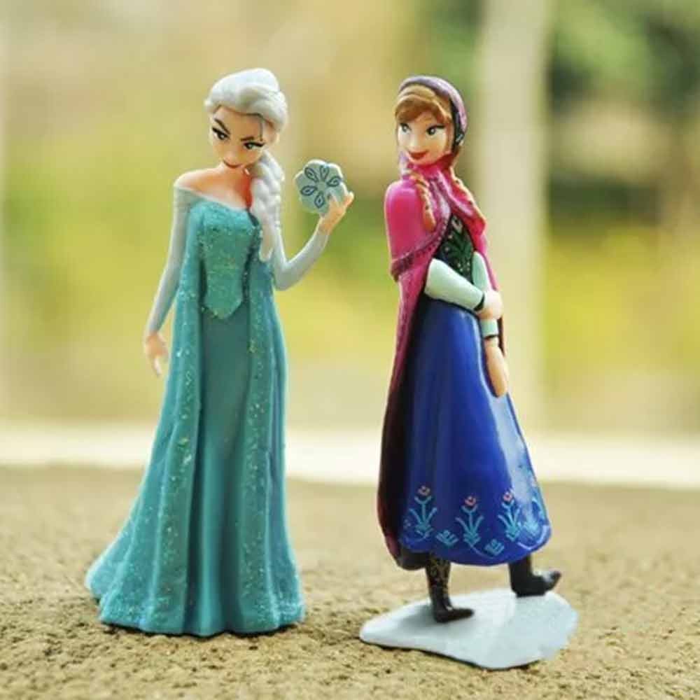 Frozen Figures 6Pcs Toys Gift Set Elsa Anna Kristoff Olaf Sven Cake ...