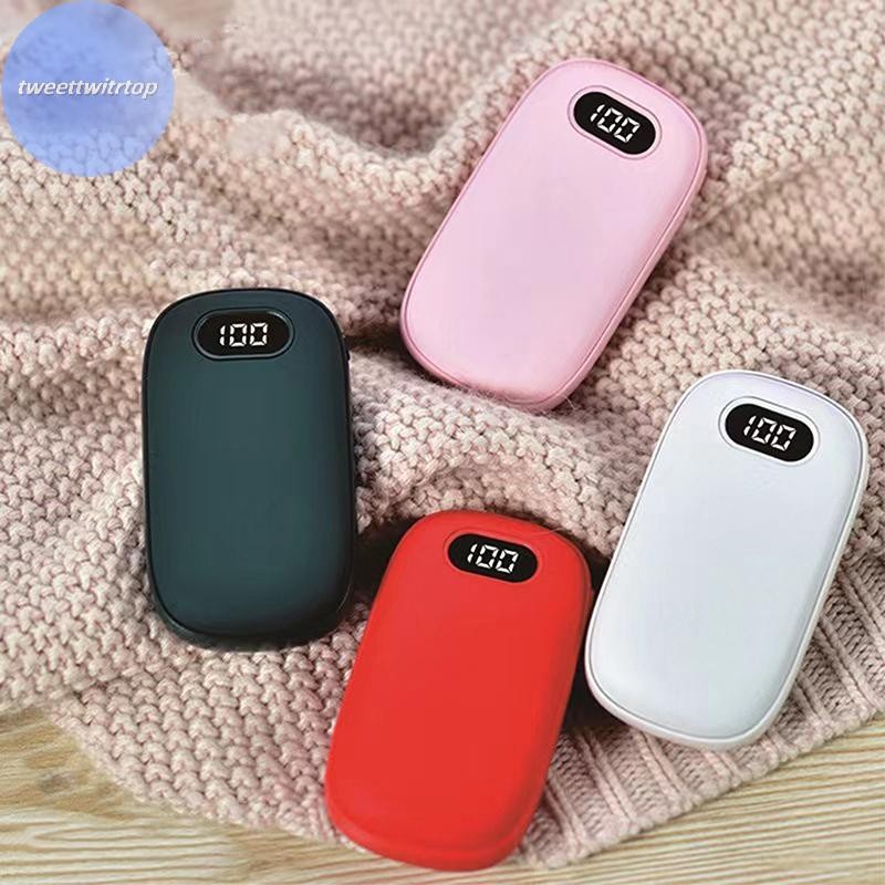 TRTOP New Hand Warmer 2in1 USB Rechargeable Winter Mini Hand Warmer ...