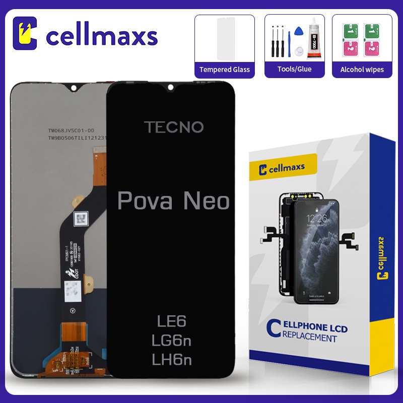 For TECNO Pova Neo 2 3 LE6 LE6h LG6n LH6n LCD Touch Screen Replacement ...