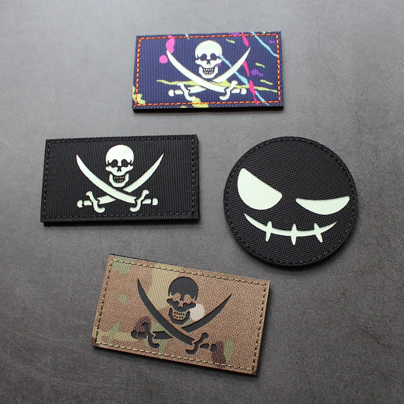 Unique Creative Badge IR Luminous Velcro Armband Unique Beard Morale ...