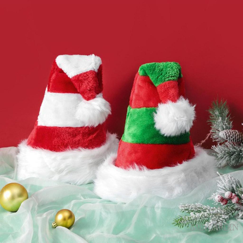 BAGA-Kids Christmas Santa Hat Stripes Classic Holiday Party Hats for ...