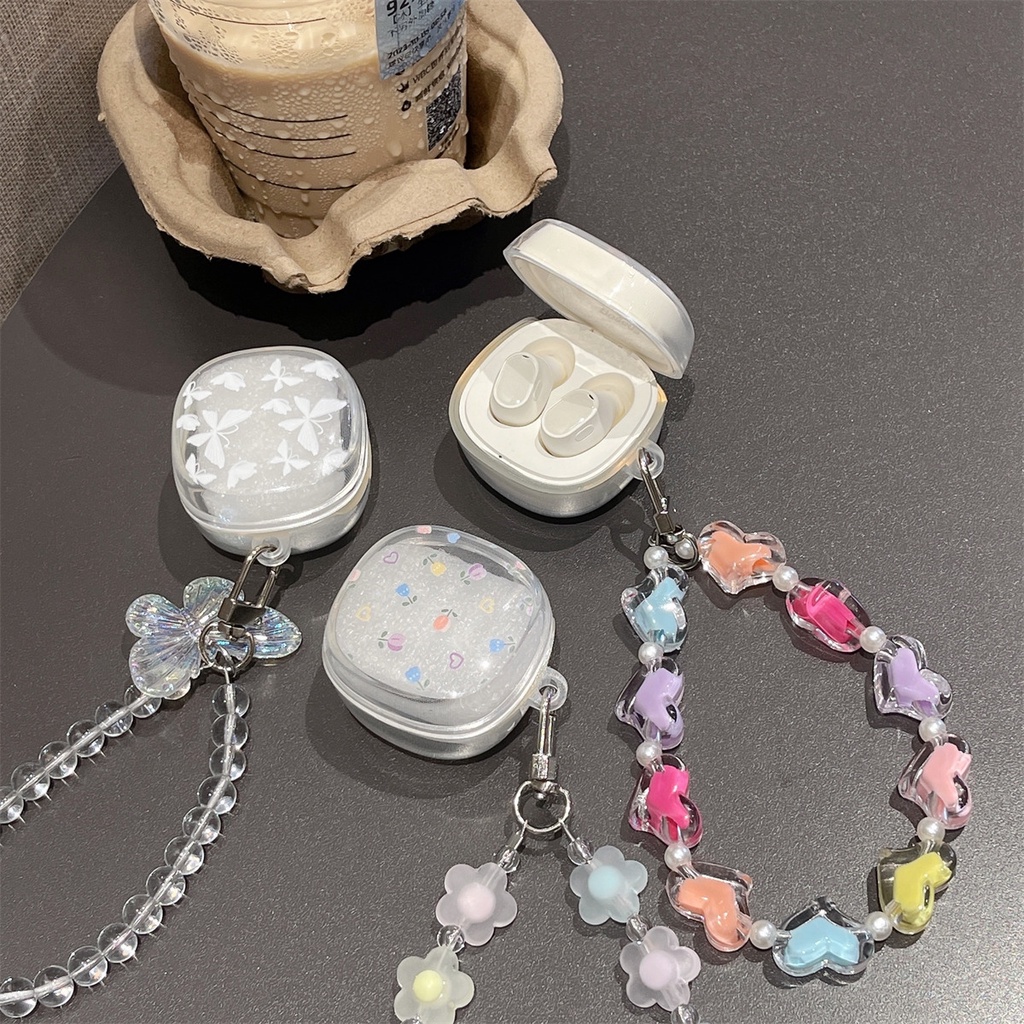 Baseus WM01 WM02 Earphone Case Elegant Bowknot Pink Love Sticker ...