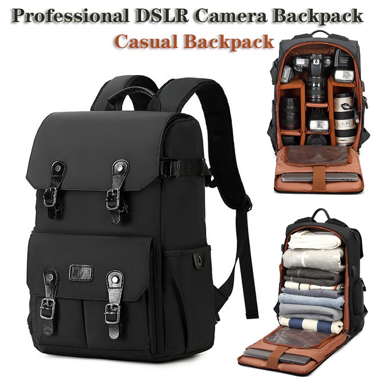 Large Capacity SLR Camera Backpack Professional Outdoor Photography ...