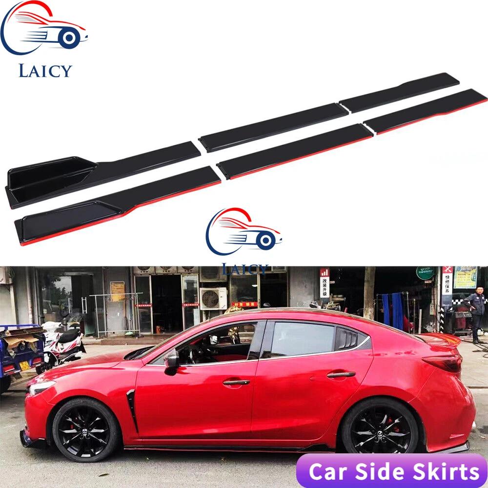 LAICY For Mazda 3 Sedan 78.7" Side Skirt Splitter Spoiler Lip Rocker ...