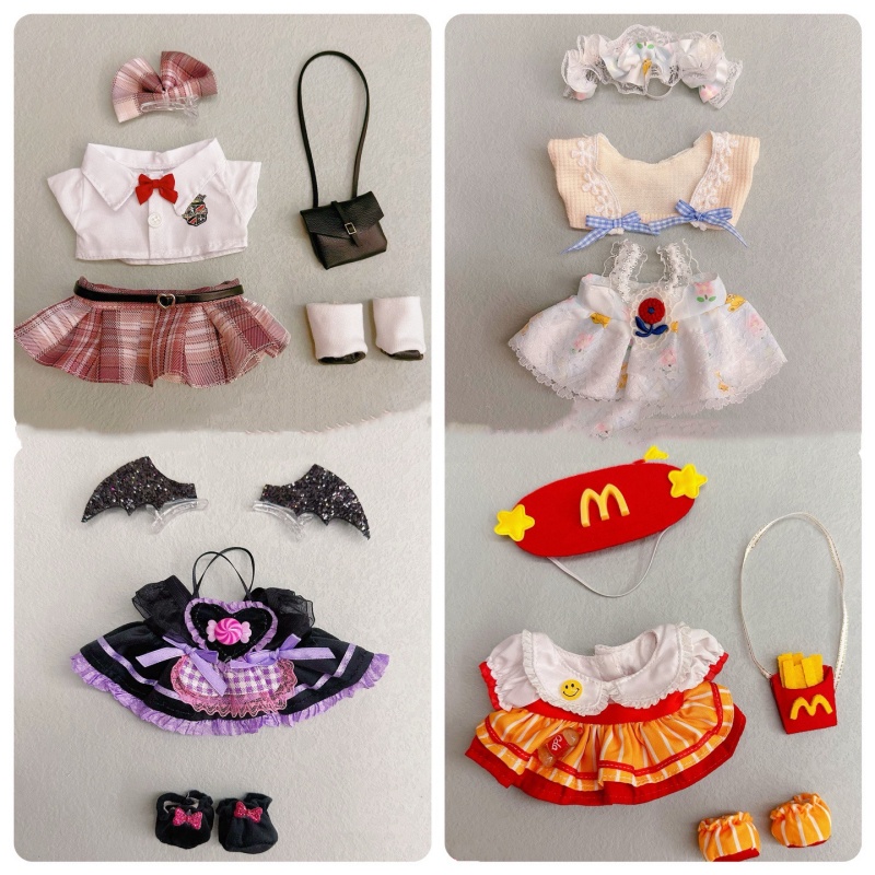 New Doll Clothes for 20cm Cotton Doll Fashion Academic Style Set DIY ...