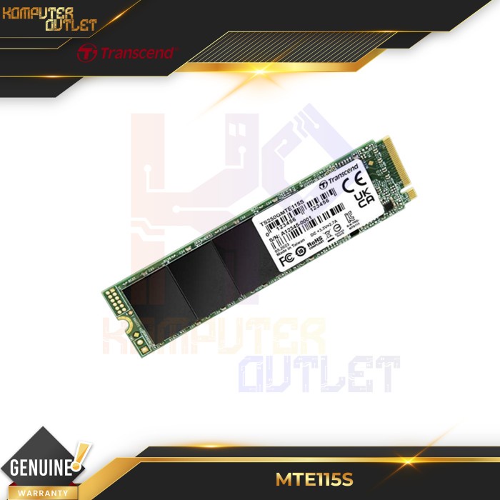Transcend SSD NVME 250GB M.2 PCIe Gen 3x4 MTE115S NVME - 250 GB ...