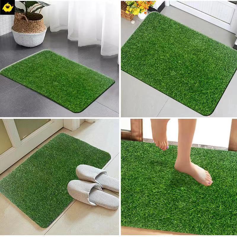 Synthetic Grass Doormat for Home Entrance Indoor/Outdoor Green Door Mat ...