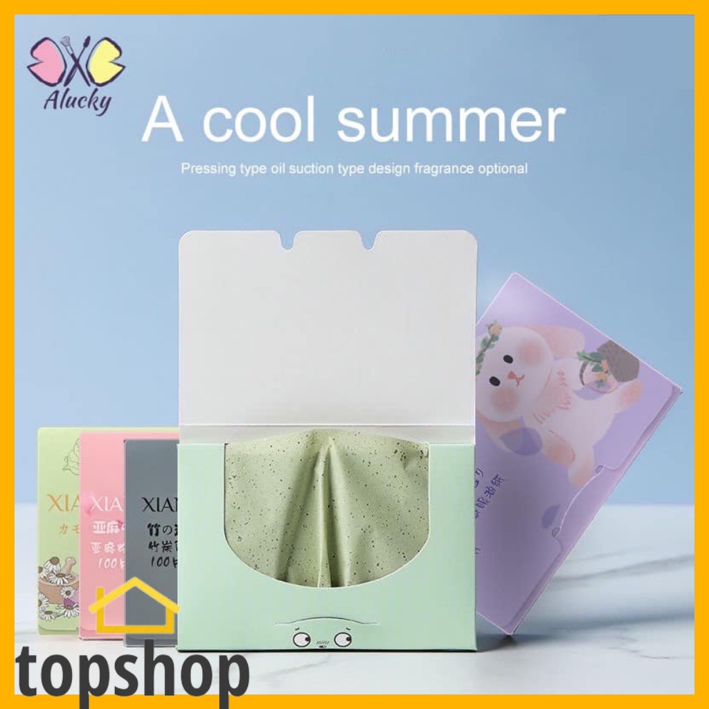 htdonlin100pcs Face Oil Blotting Paper Facial Wipes Cleanser Oil ...