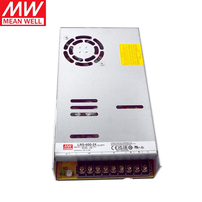 Original MEAN WELL LRS-600-24 600W 24V Switching Power Supply 110V/220V AC to 24V DC 25A 600W dc ...