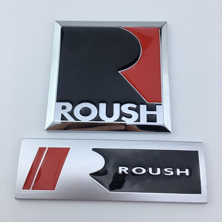 Roush sticker for Ford mustang refit Rear trunk logo Door side emblem ...
