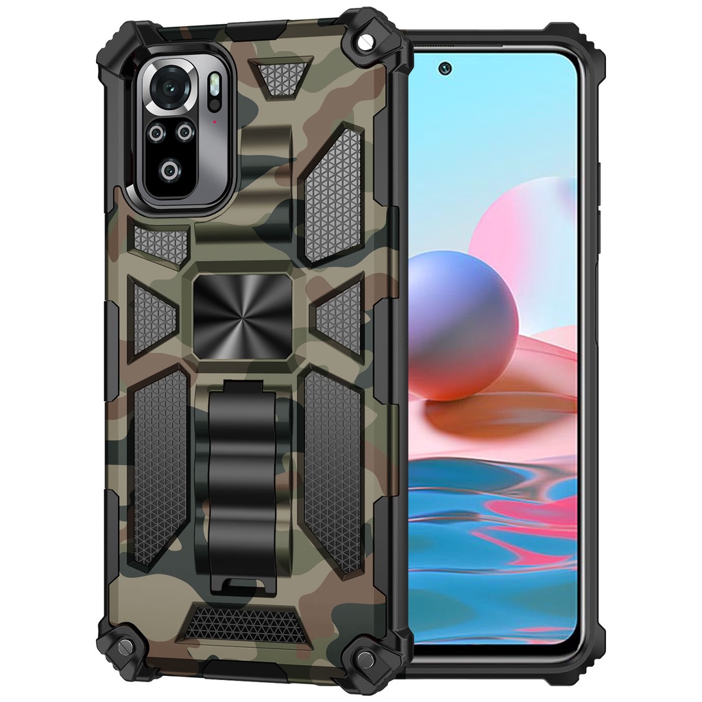 Casing Hard Case Compatible With Redmi Note 10 4G 10s Kickstand Magnet ...