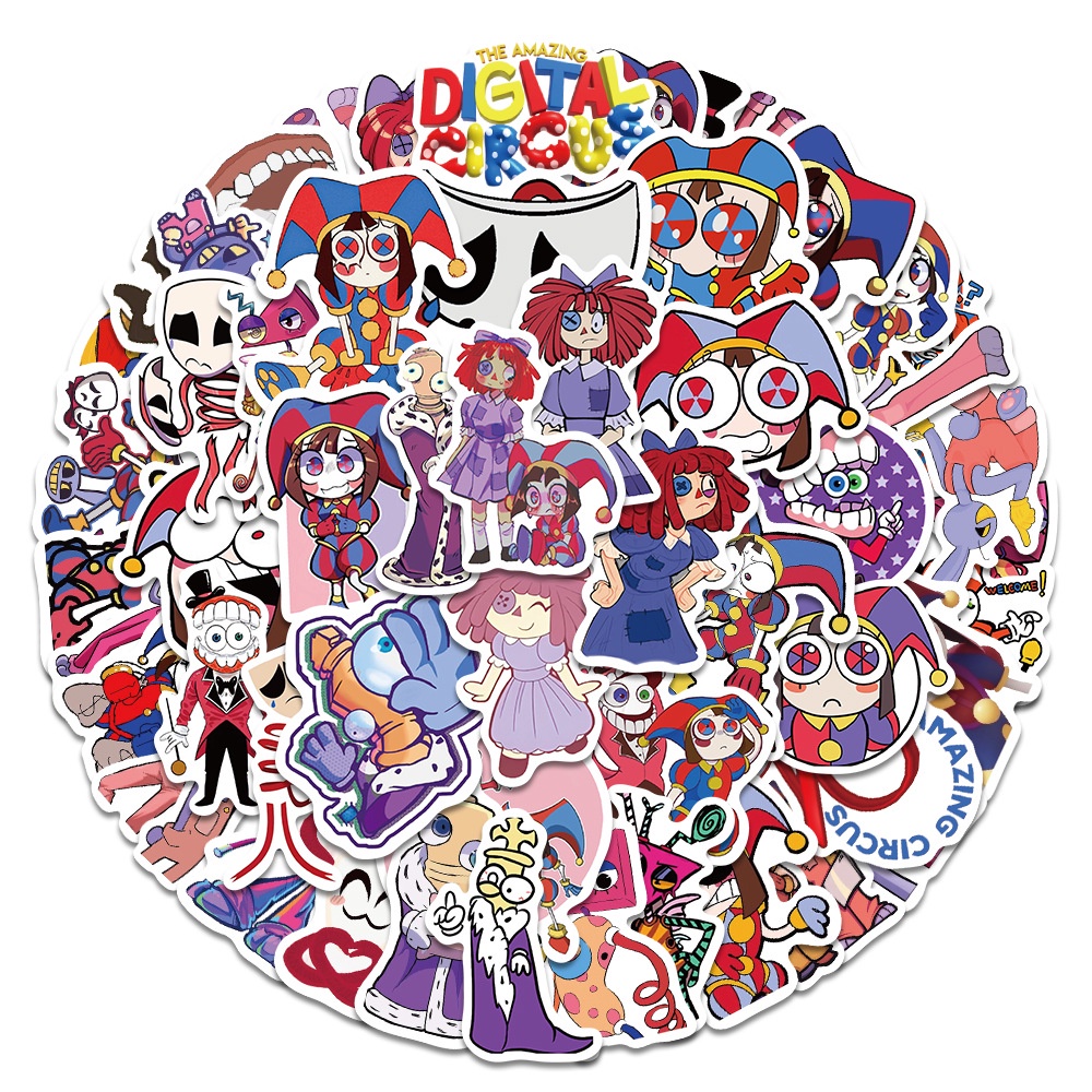 The Amazing Digital Circus Sticker Clown Rabbit Stickers Game Cartoon ...