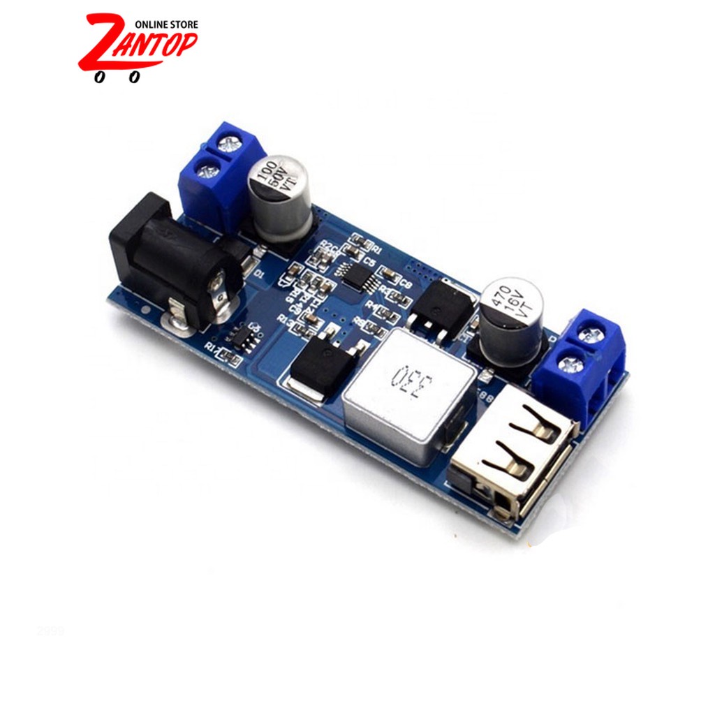 24V/12V to 5V Buck Converter USB Mobile Phone DC-DC Step-down Module LM2596S HW-688 HCW-P715 ...